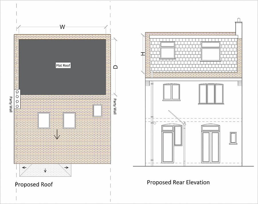 Loft Conversion Drawings Volume Calculation