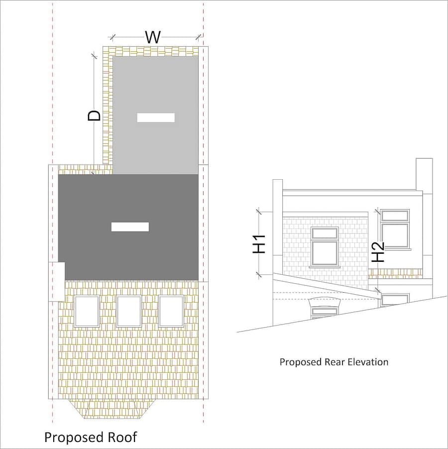 Loft Conversion Drawings Volume Calculation